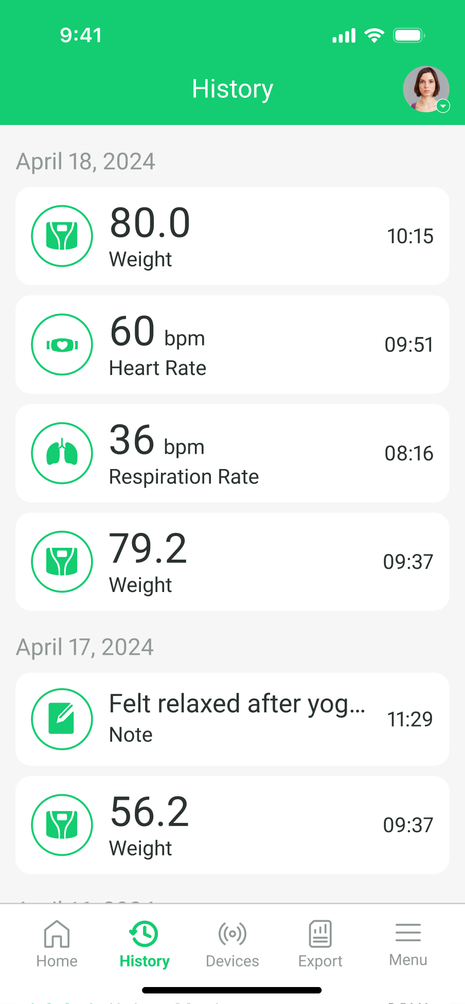 MedM Weight - body weight recording and monitoring app for connected ...